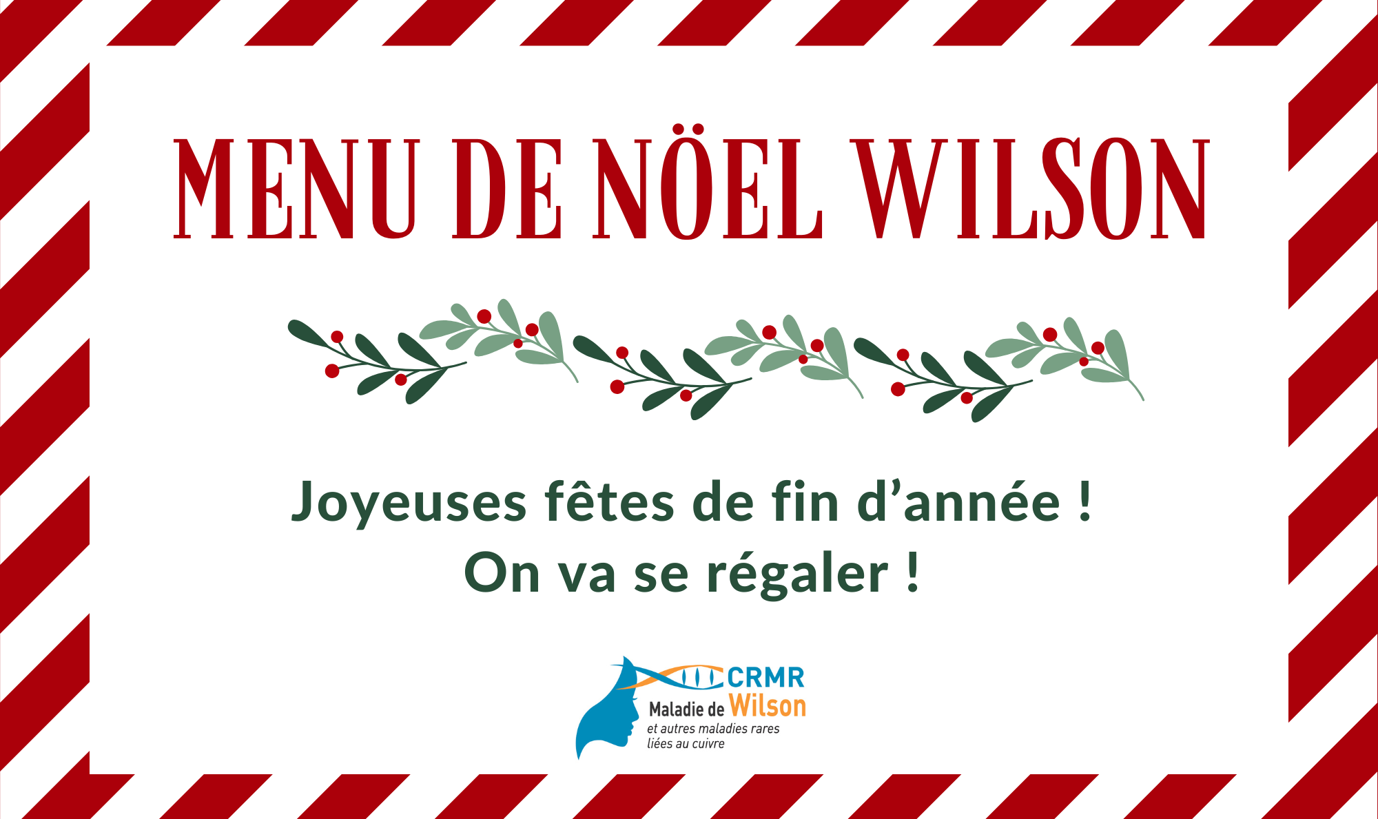 Menu de Noel Wilson - CRMR Wilson